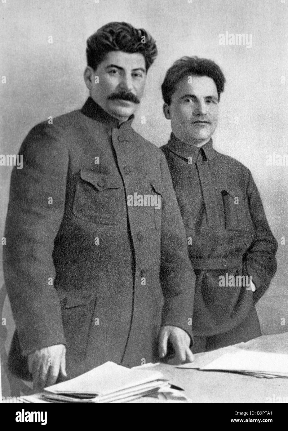 Josef Stalin left and Sergei Kirov right Stock Photo - Alamy