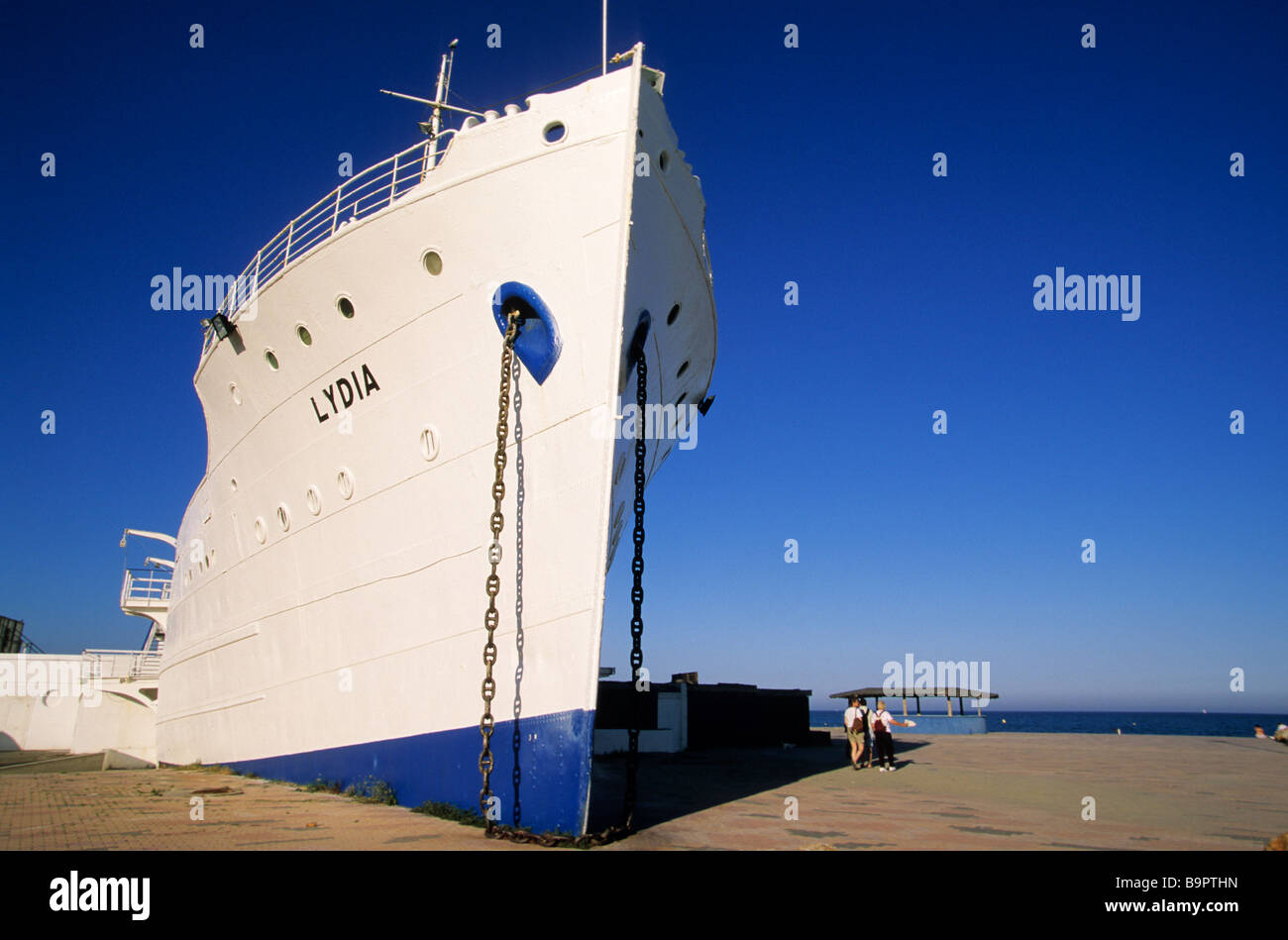 France, Pyrenees Atlantiques, Port Barcares, the Lydia, a ship silted ...