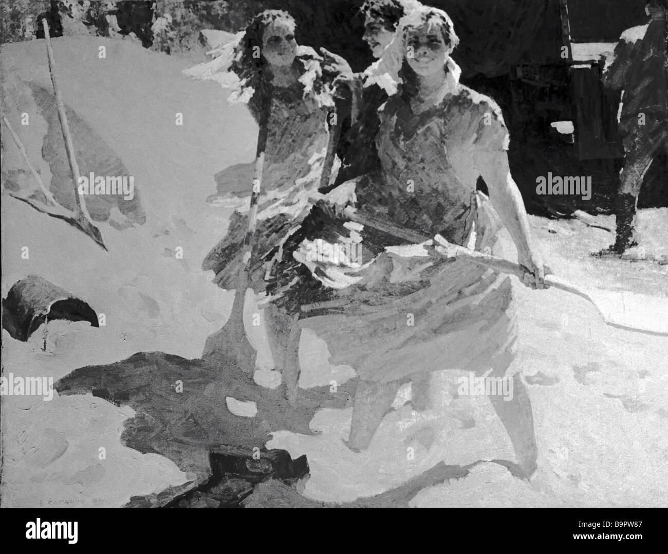 Viktor Kabanov Virgin Lands Alive Oil Stock Photo - Alamy