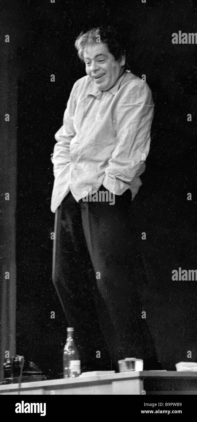 Celebrated Soviet actor Arkady Raikin reciting monologue Envy Stock ...