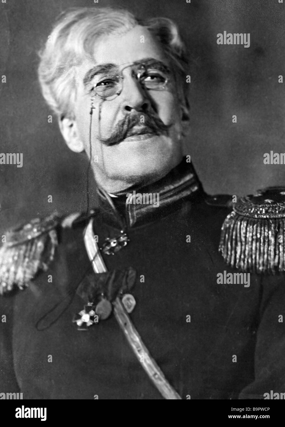 Konstantin Stanislavsky as Vershinin in a scene from the production of ...