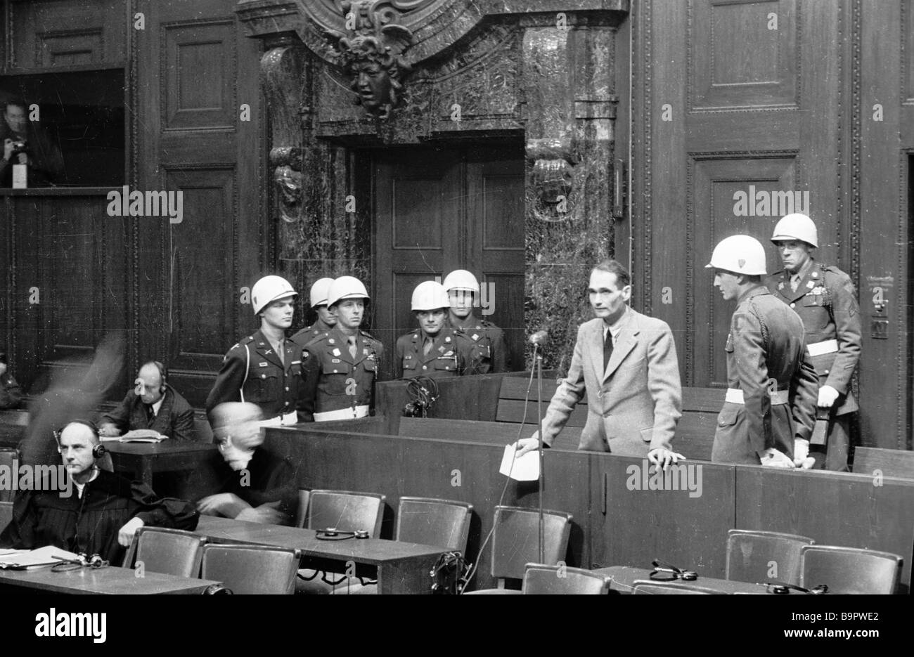 Convict Hess making a statement that he is not going to continue ...