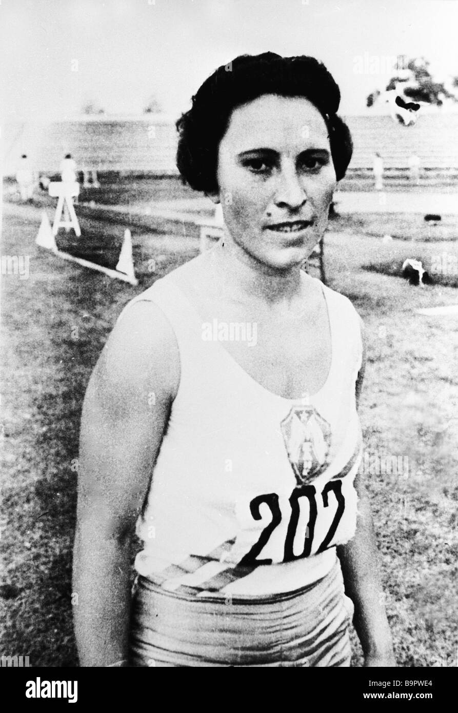 Many time U S S R track and field athletics champion Maria Shamanova ...