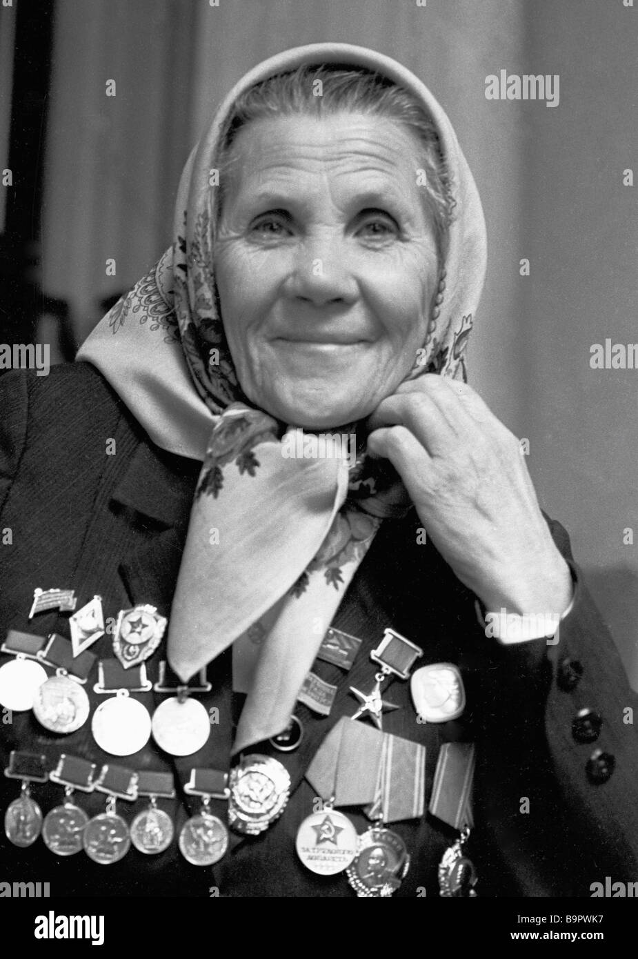 Hero of Socialist Labor and famous corn grower Nadezhda Zaglada is a ...