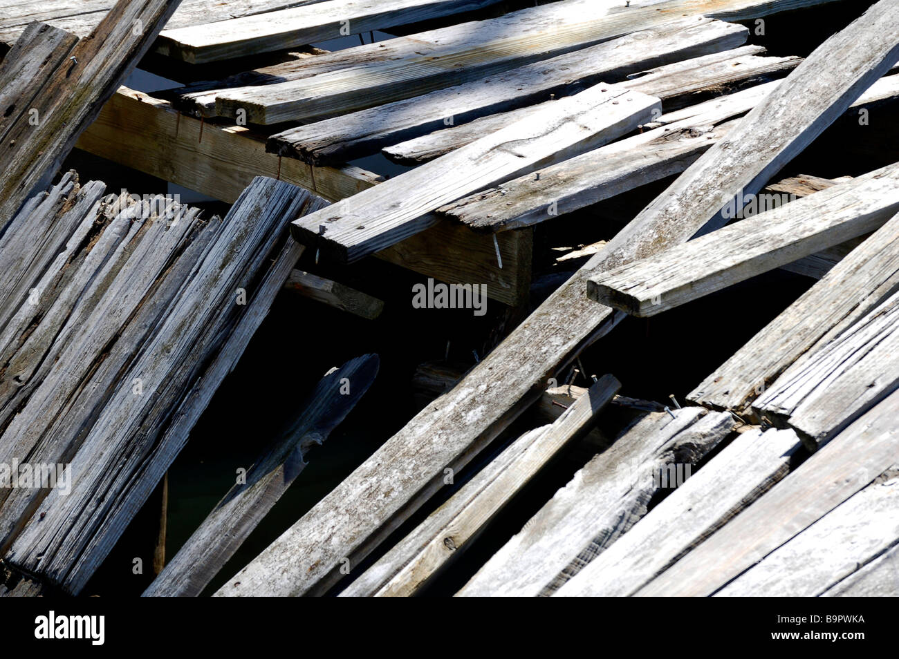 Storm damaged wood Stock Photo - Alamy