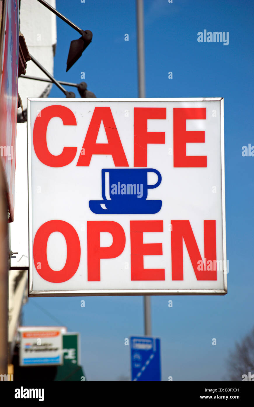 Cafe open sign signs hi-res stock photography and images - Alamy