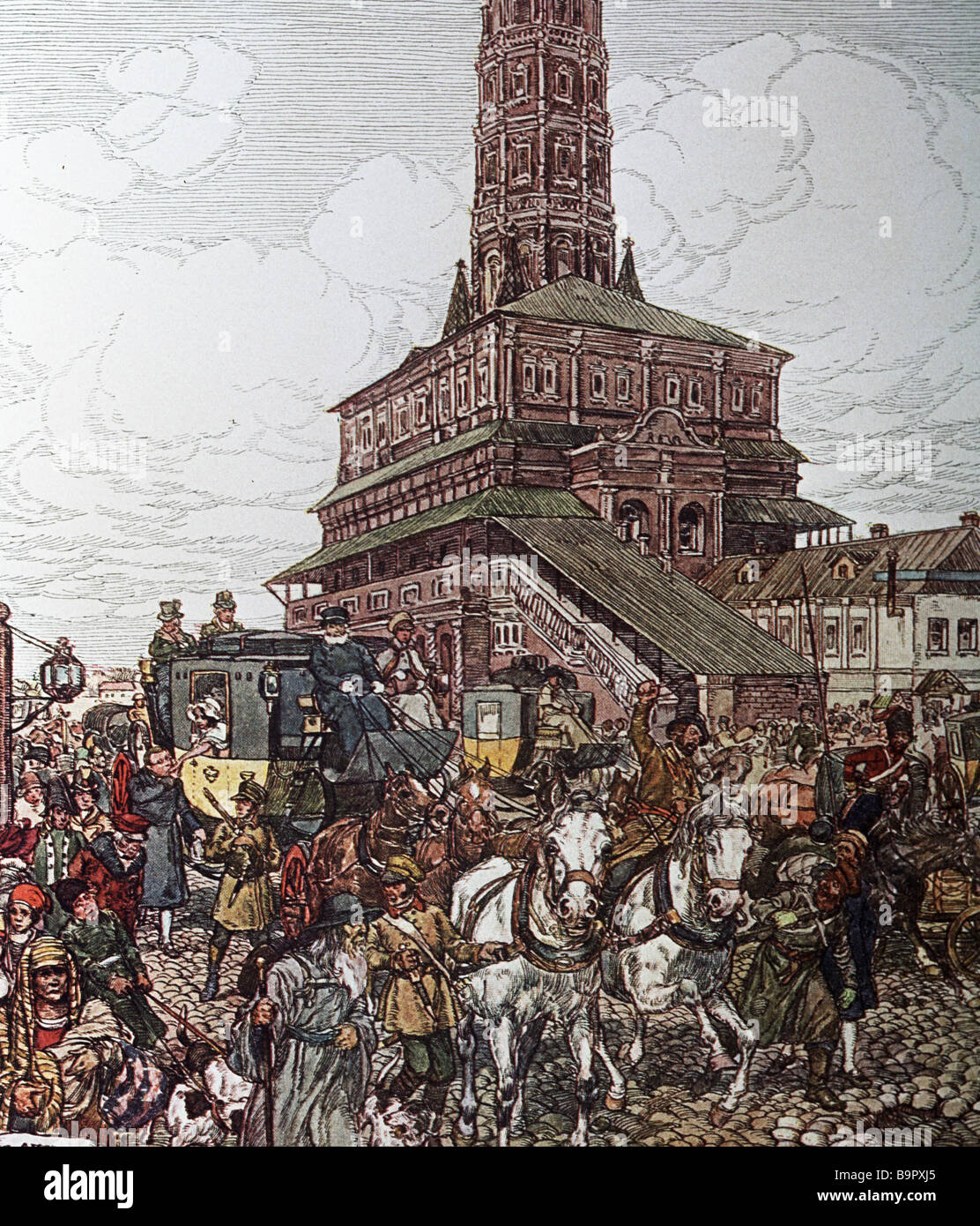 Alexander Apsit s illustration for Leo Tolstoy s novel War and Peace ...