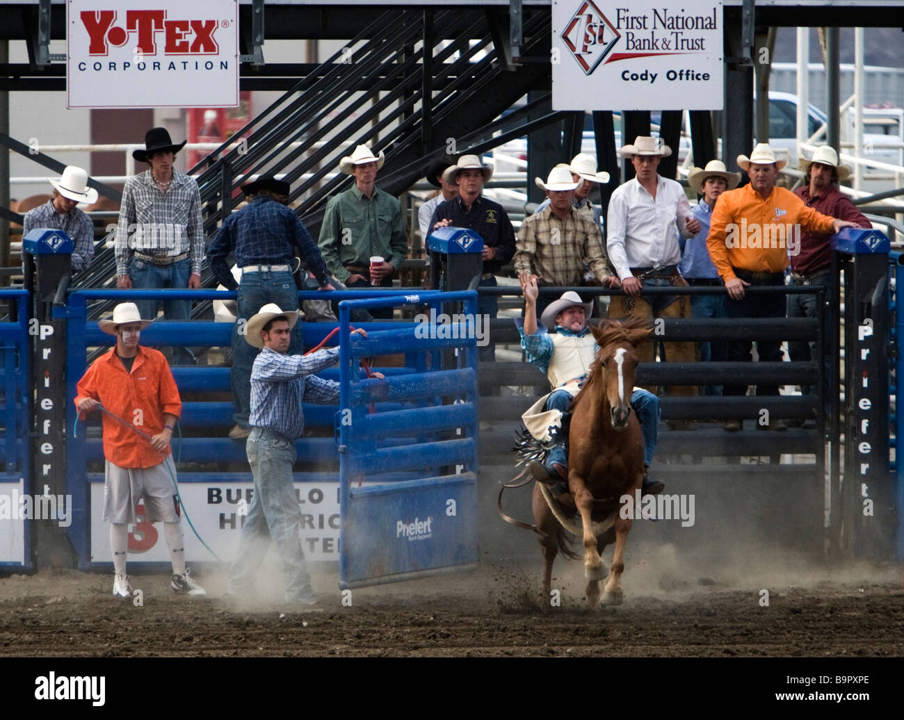 Bucking Bronco Rodeo Wyoming High Resolution Stock Photography and ...