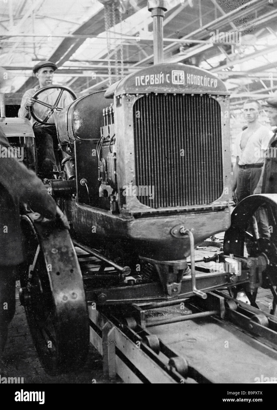 Stalingrad Tractor Black and White Stock Photos & Images - Alamy