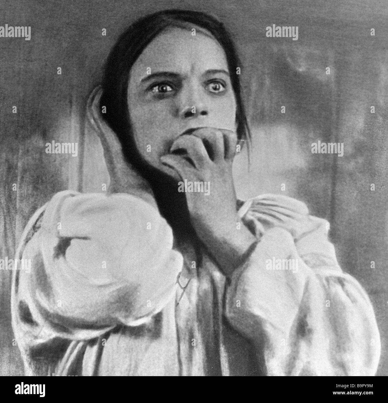 Yelena Maksimova in Alexander Dovzhenko s film Land Stock Photo - Alamy