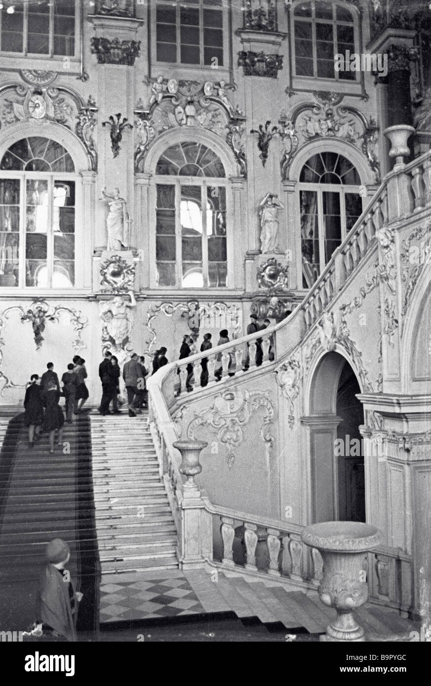 The Hermitage Front Steps Stock Photo - Alamy