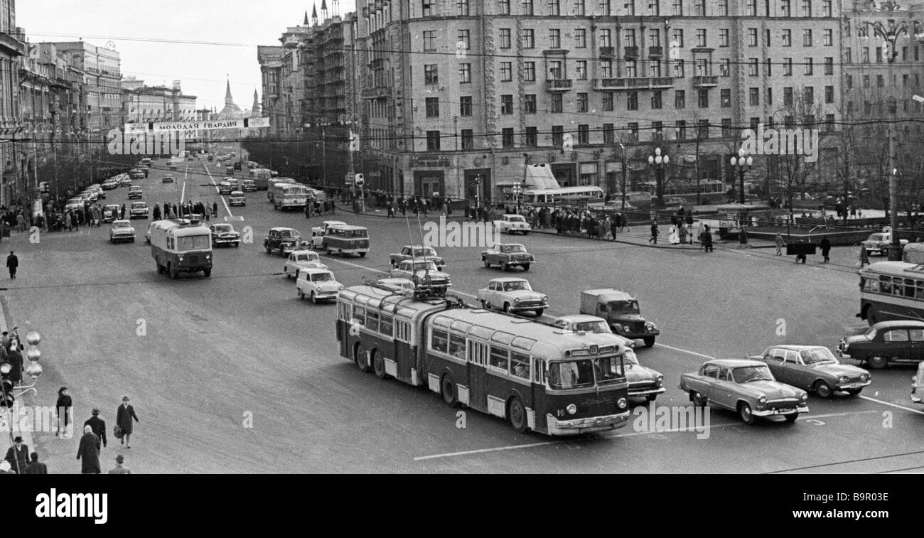 Pushkin square in Moscow Stock Photo - Alamy