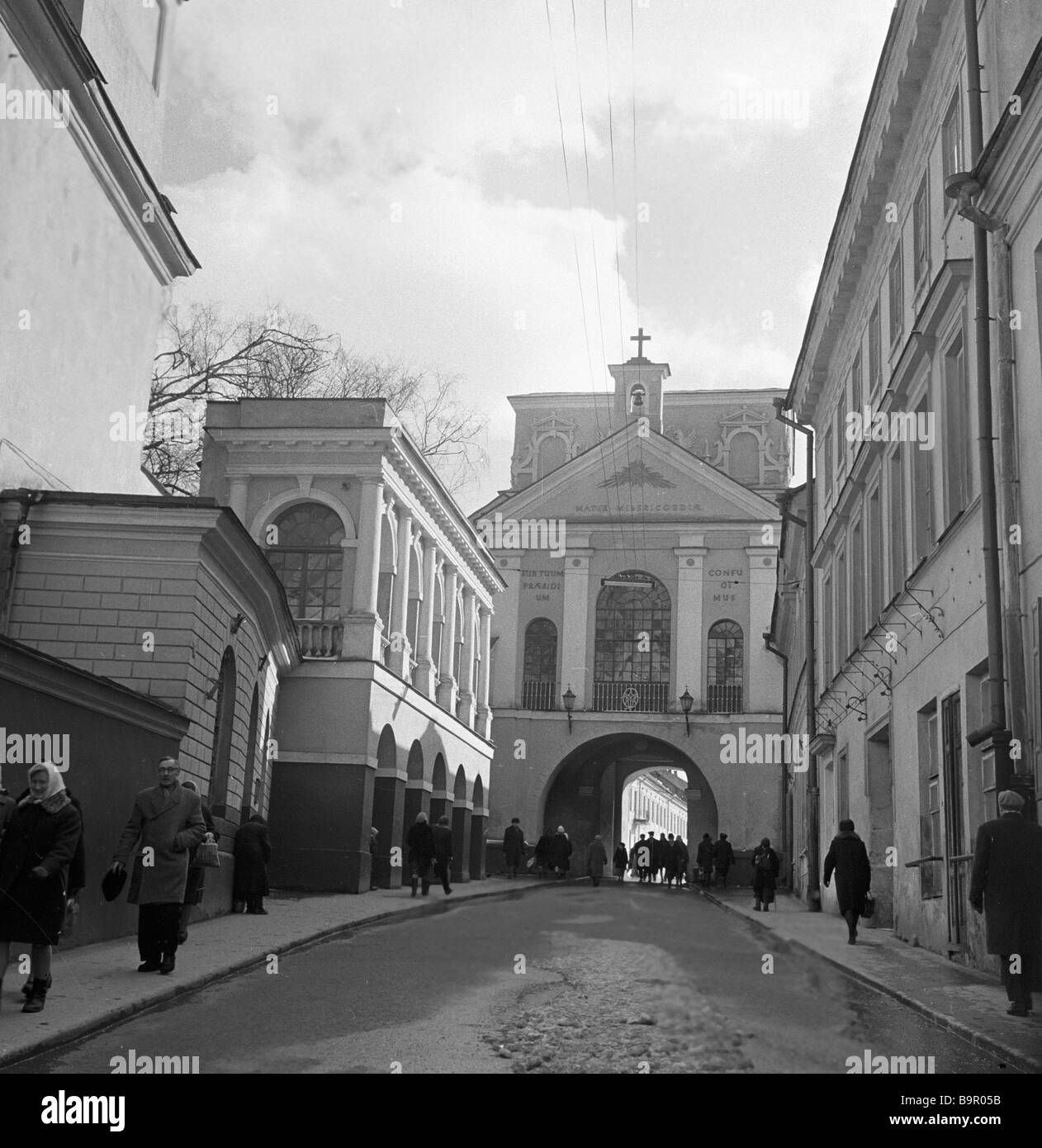 The Dawn Gate and the chapel behind it Stock Photo - Alamy