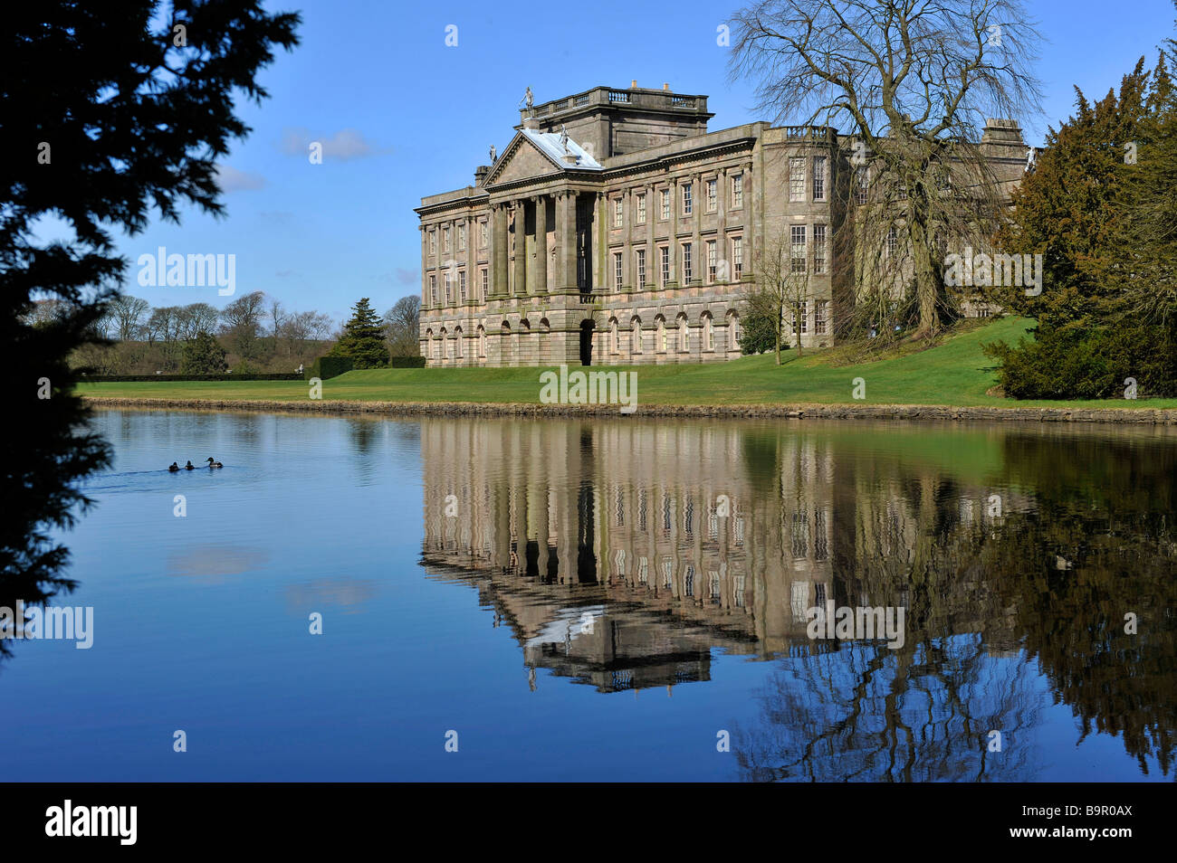 Picture shows Lyme Hall and gardens which is in Lyme Park cheshire on ...