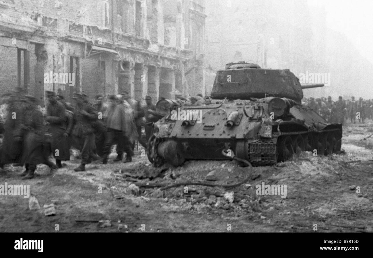 Nazi captives walking along Berlin s streets Stock Photo - Alamy