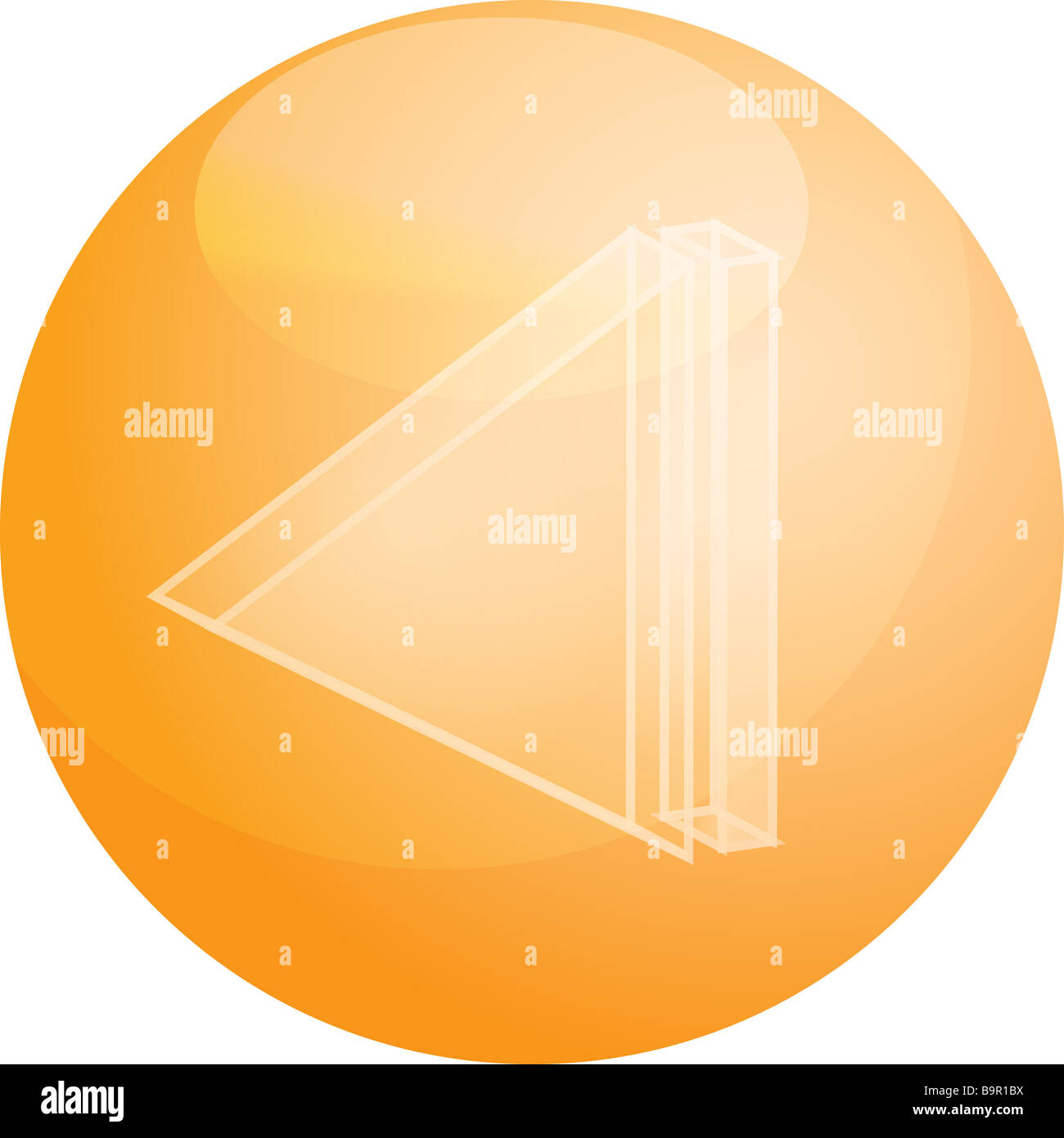 Beginning Audio icon illustration triangle with line Stock Photo - Alamy