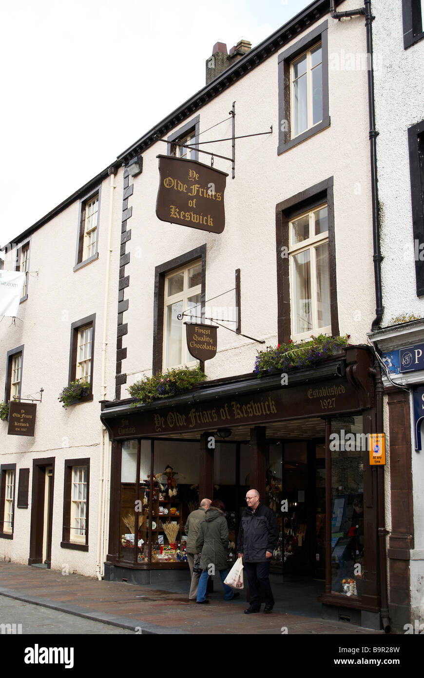 The sweet shop in Keswick main street Stock Photo - Alamy