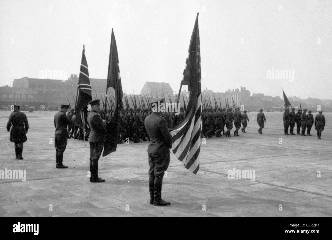 The Allied Command representatives arrived to ink the Germany ...