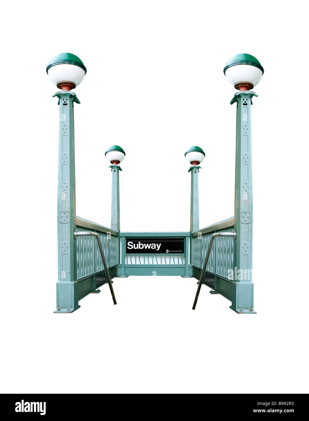 Entrance to the entrance to the subway Cut Out Stock Images & Pictures ...