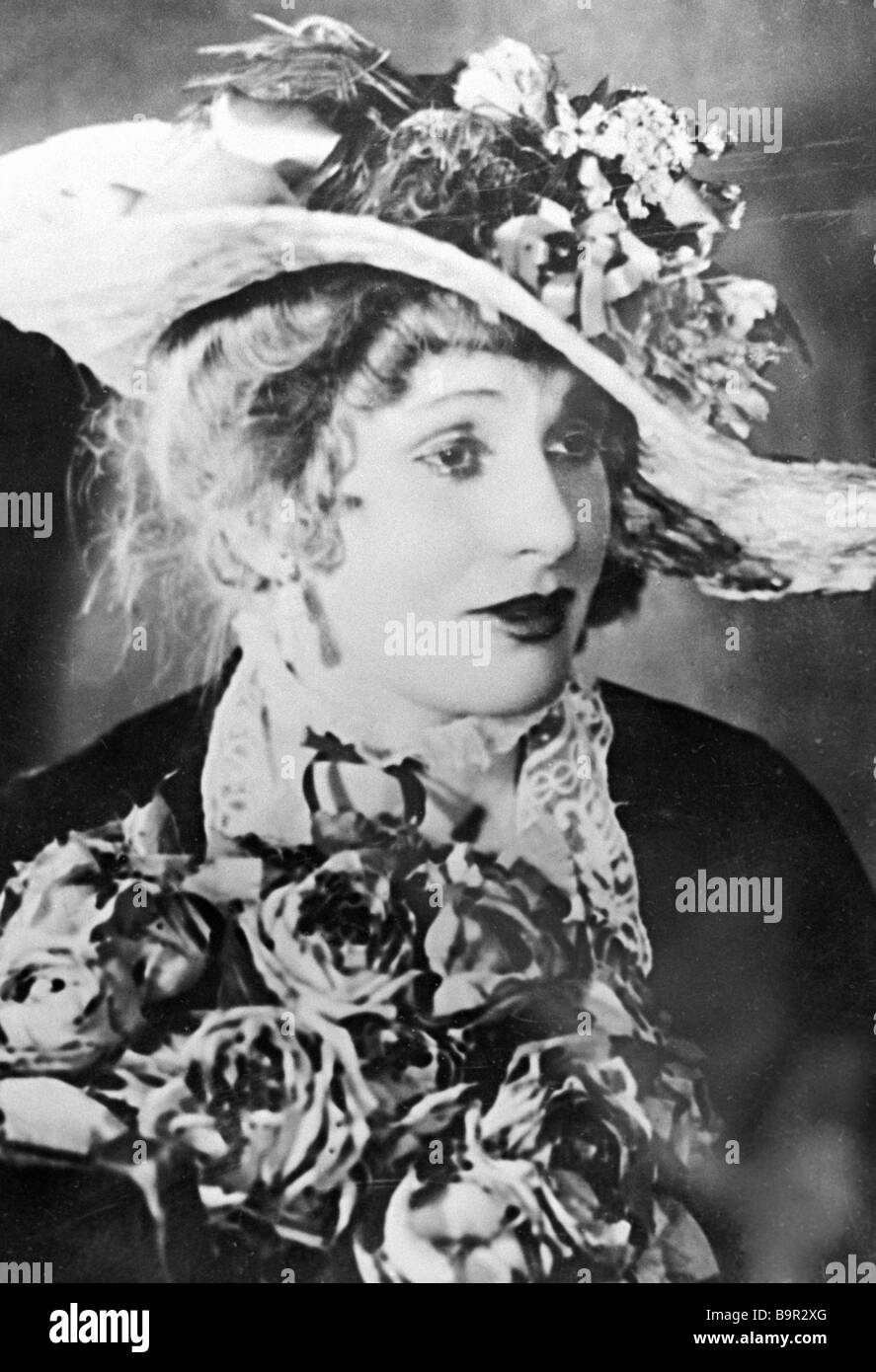 Zinaida Raikh actress with the State Meyerhold Theater as Popova in the ...