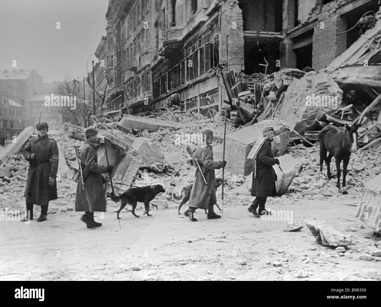 Soviet mine layers in Budapest Stock Photo - Alamy