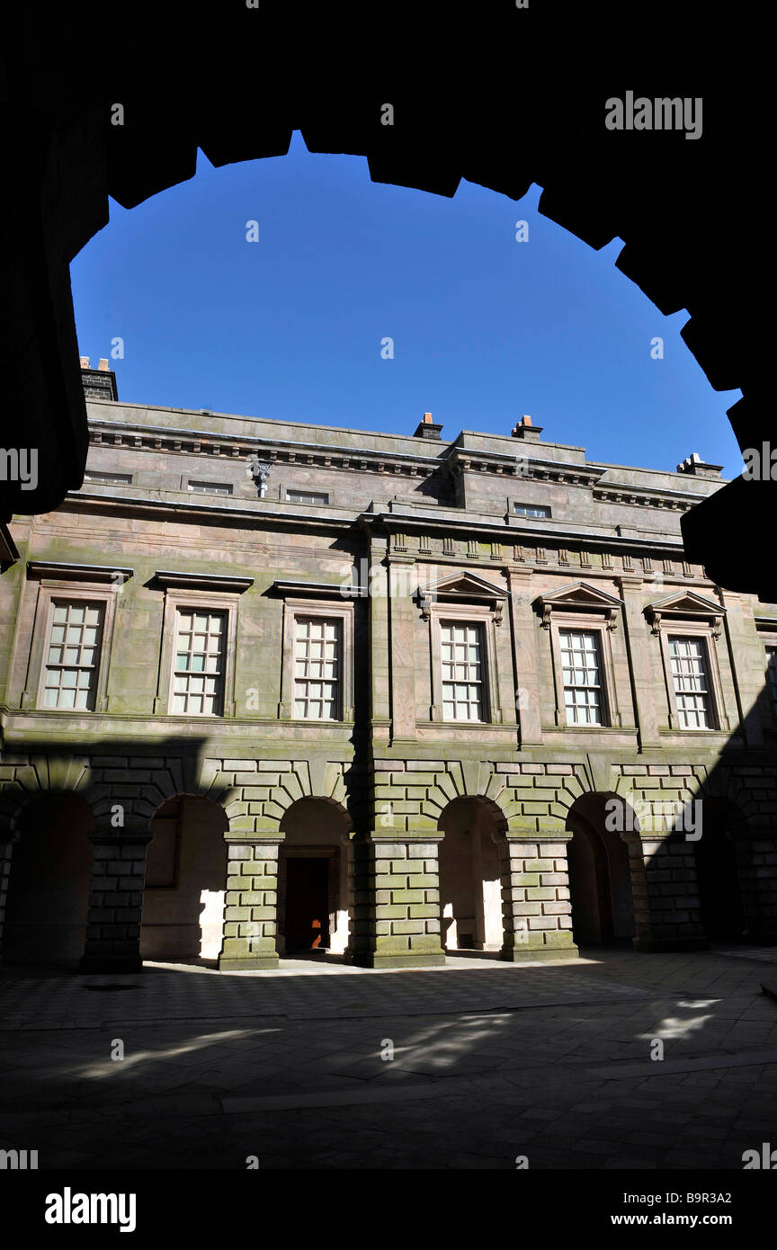 Picture shows Lyme Hall courtyard which is in Lyme Park Cheshire on the ...