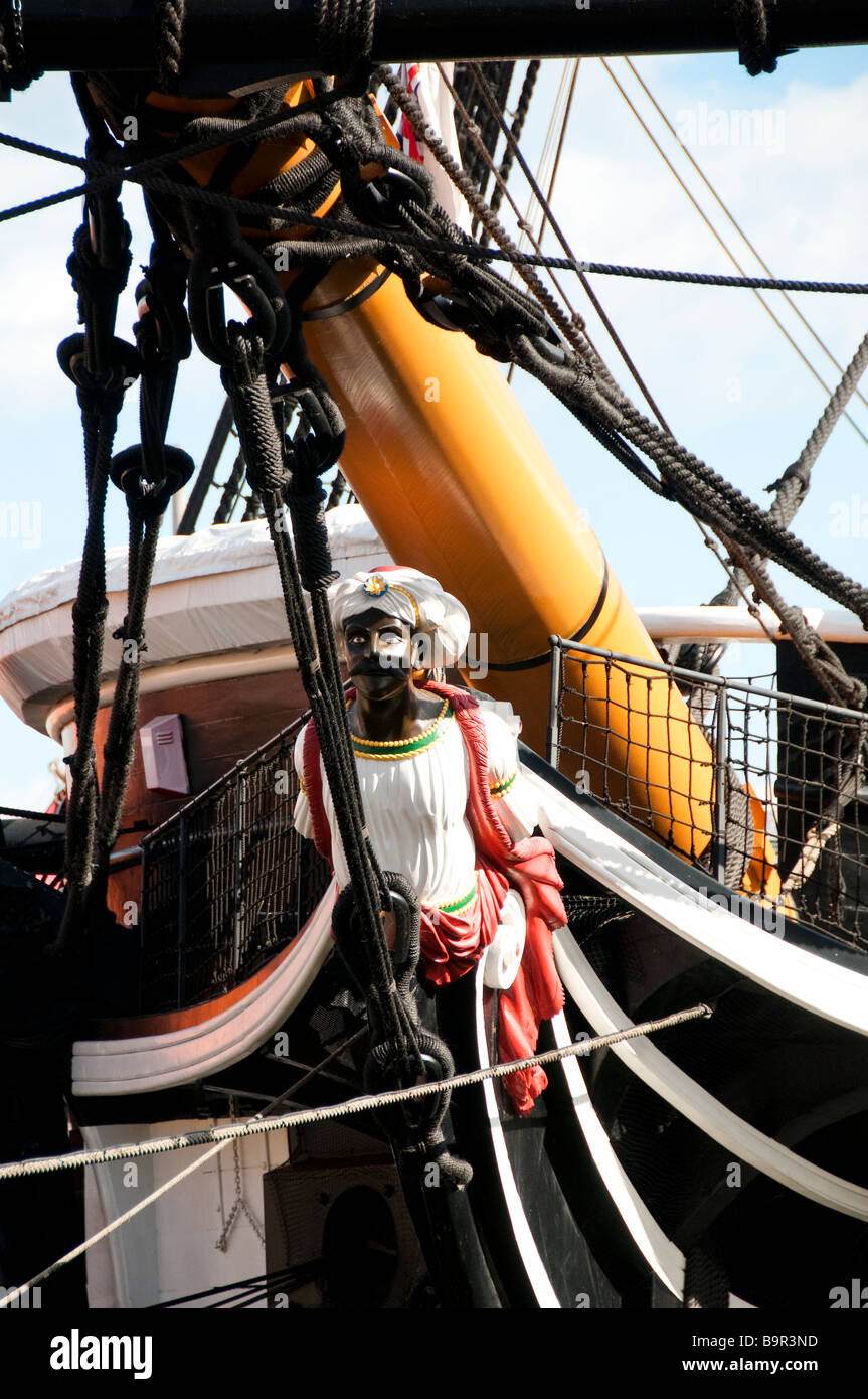 The figurehead on HMS Trincomalee in Hartlepool's Historic Quay Stock ...