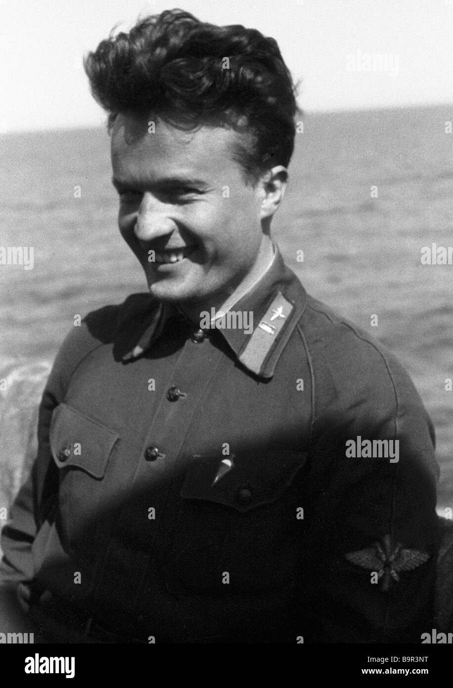 Soviet pilot Hero of the Soviet Union N P Kamanin commander of the air ...