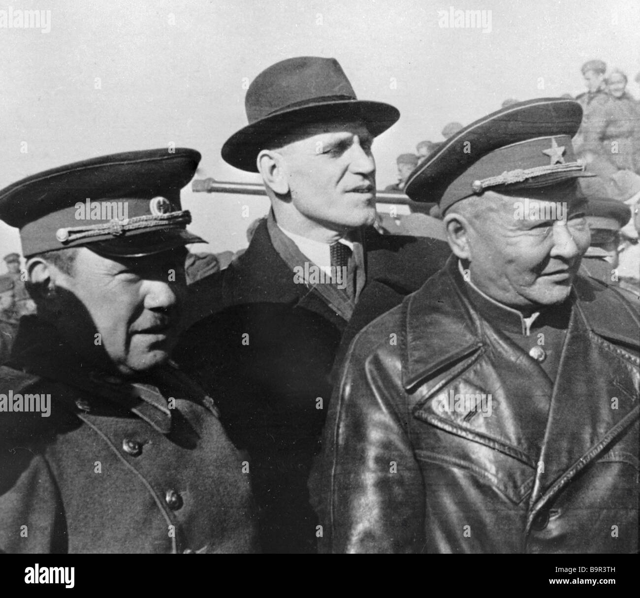 Lieutenant General A Danilov Soviet ambassador to Mongolia I Ivanov and ...