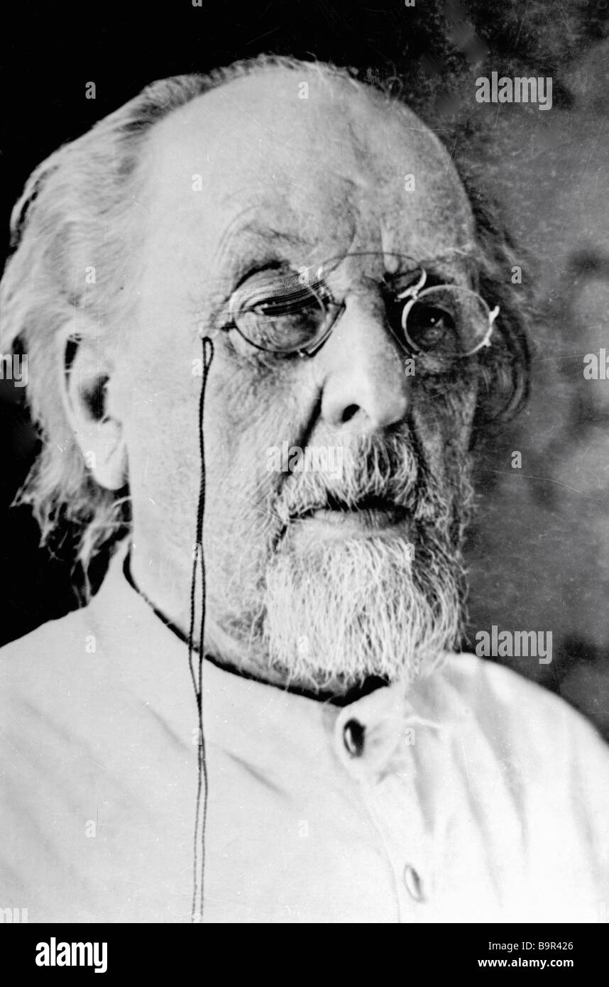 Soviet rocket scientist Konstantin Tsiolkovsky 1857 1935 the founder of ...