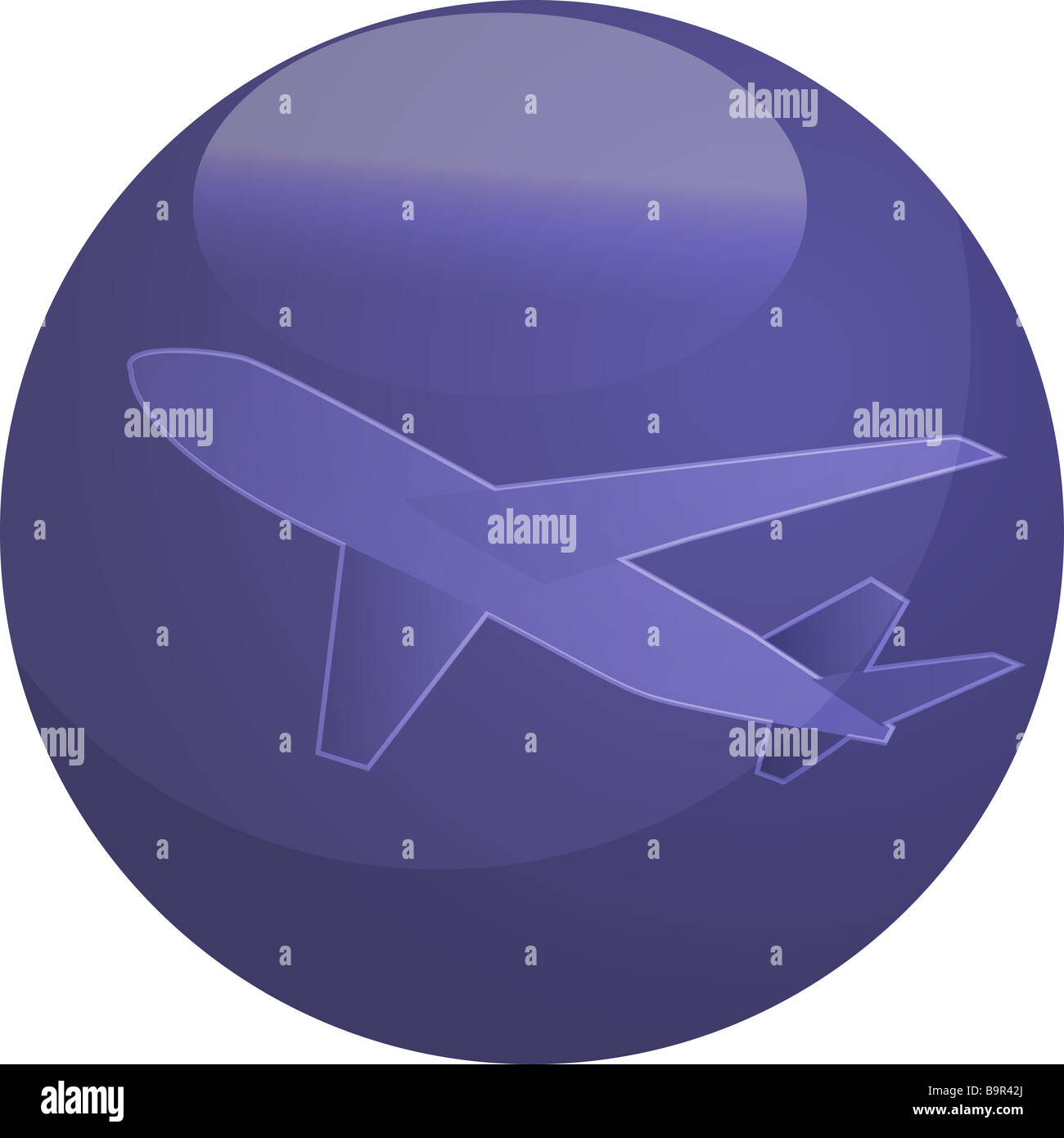 Illustration of an airplane abstract design showing air travel Stock ...
