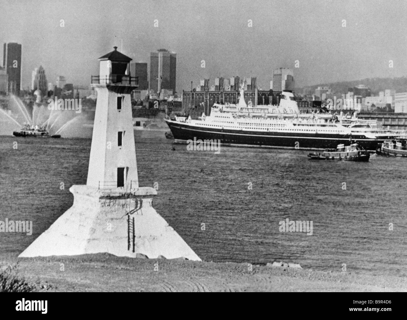 A lighthouse in Montreal Bay Stock Photo - Alamy