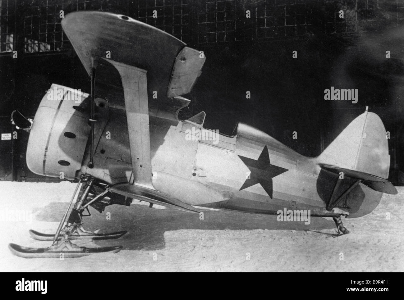 I 153 Chaika airplane designed by N Polikarpov Stock Photo - Alamy