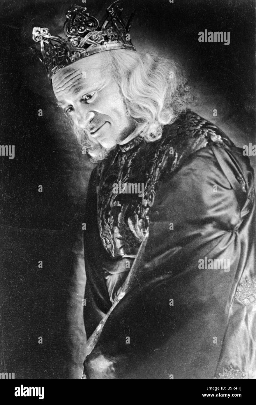 People s artist of the USSR Solomon Mikhoels 1890 1948 as King Lear on ...
