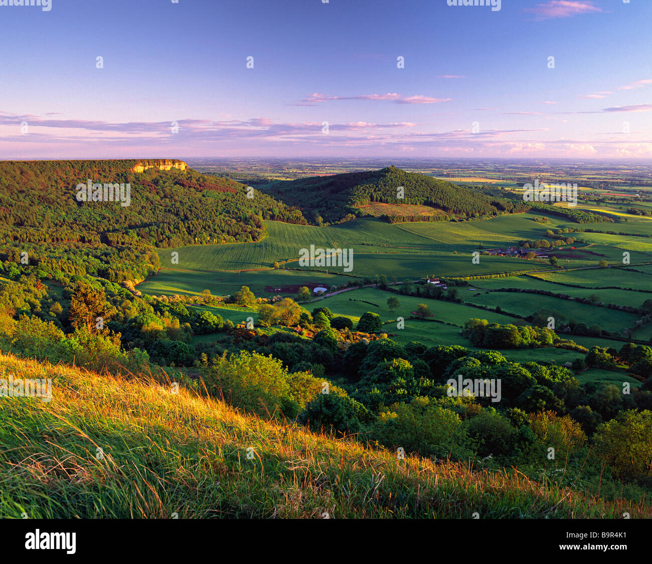 Roulston scar and Hood hill near Sutton bank North Yorkshire Stock ...