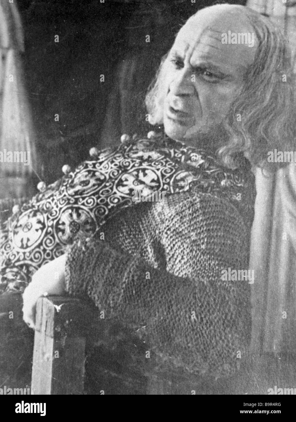 People s Artist of the U S S R Solomon Mikhoels as King Lear in play ...