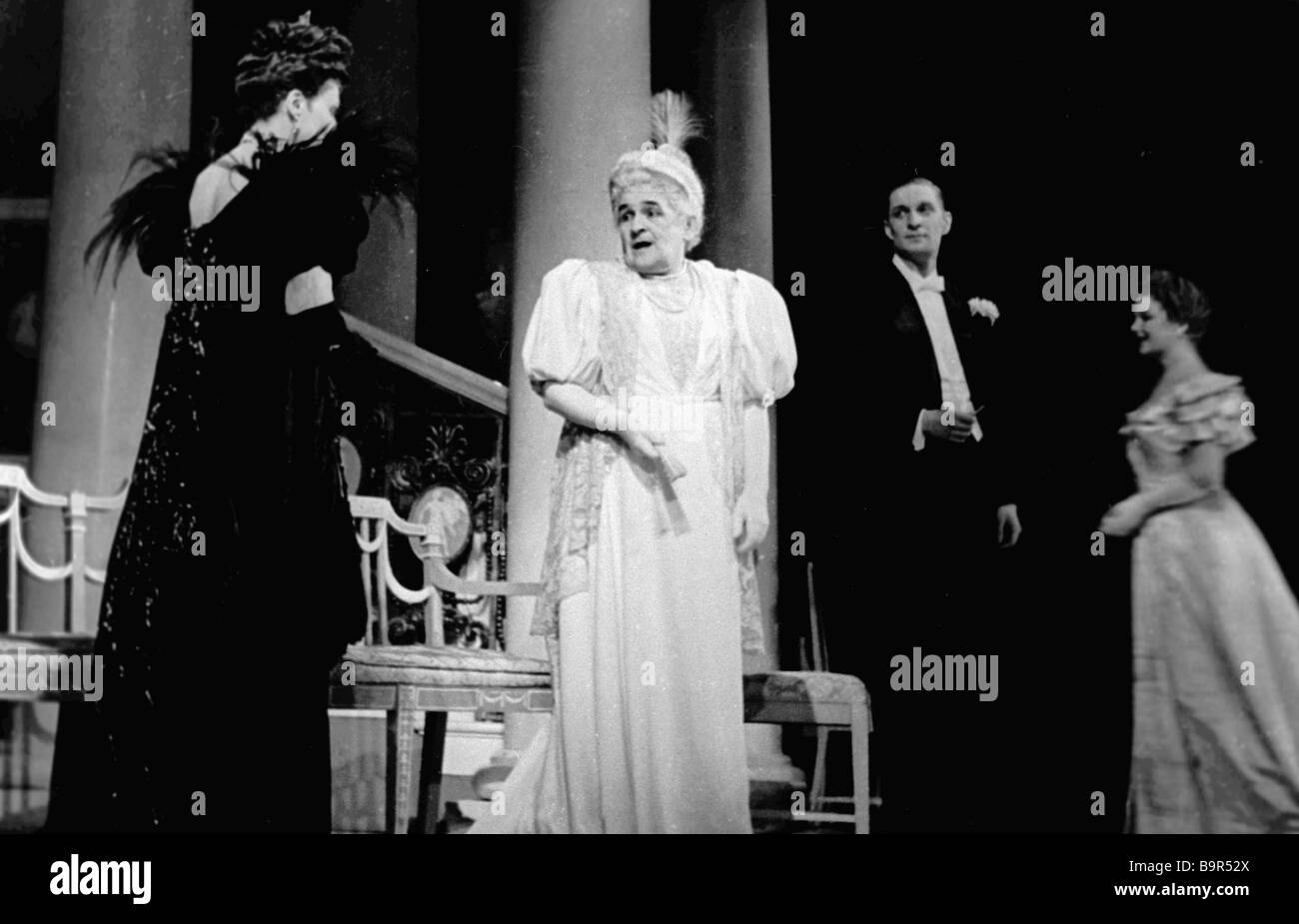 Russian actress Olga Knipper Chekhova second from left as Lady Markby ...