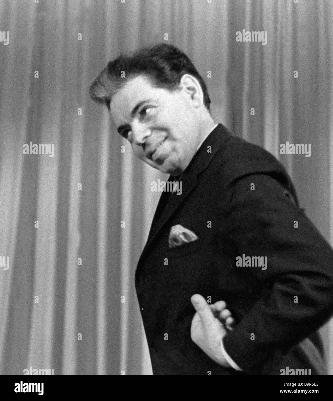 Arkady Raikin performing on the stage of Leningrad s Satirical Sketches ...