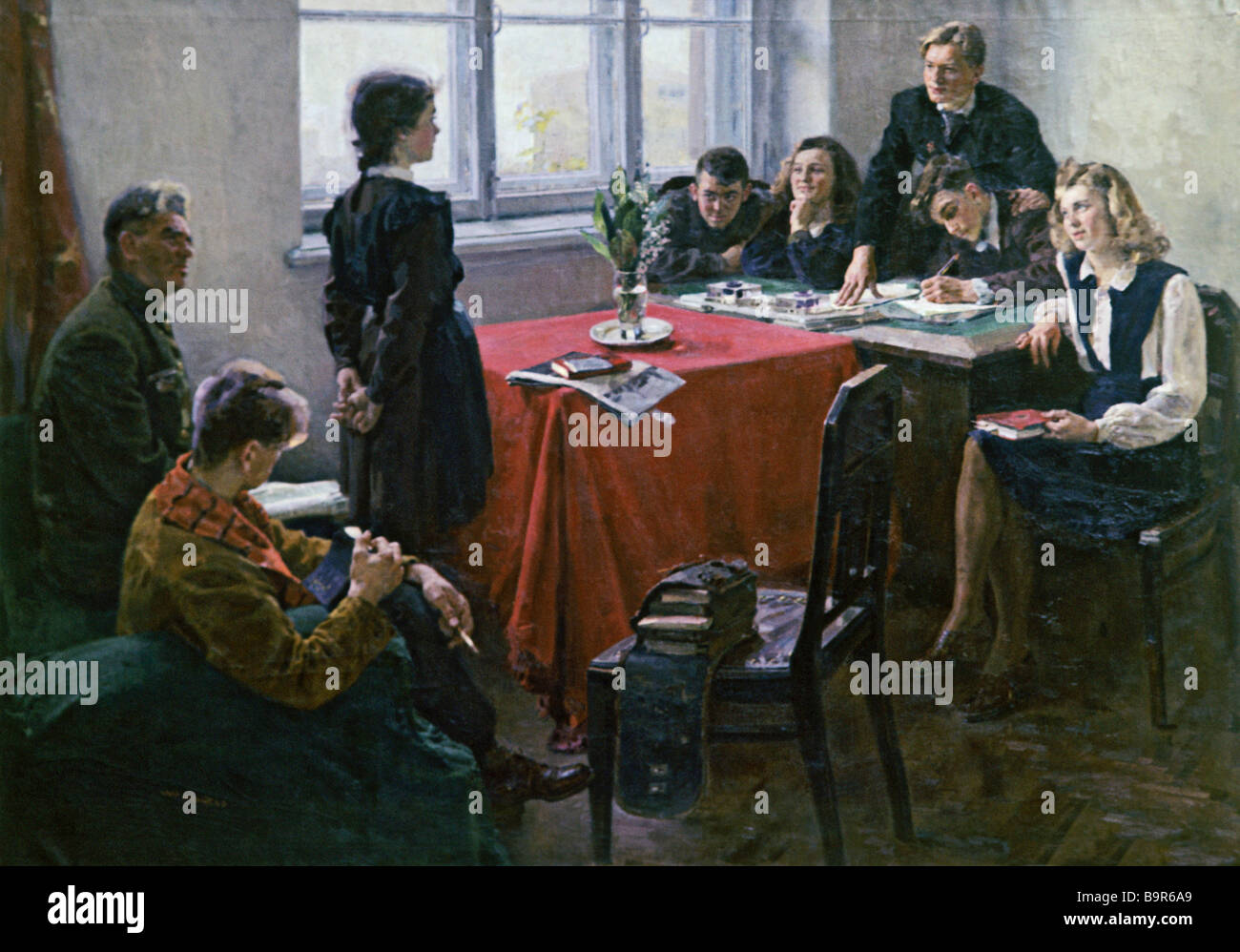 S Grigoryev Admitting New Young Communist League Member Kiev Museum of ...