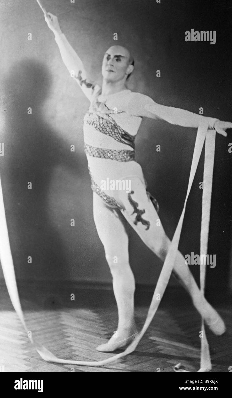 Asaf Messerer performs ribbon dance Stock Photo - Alamy