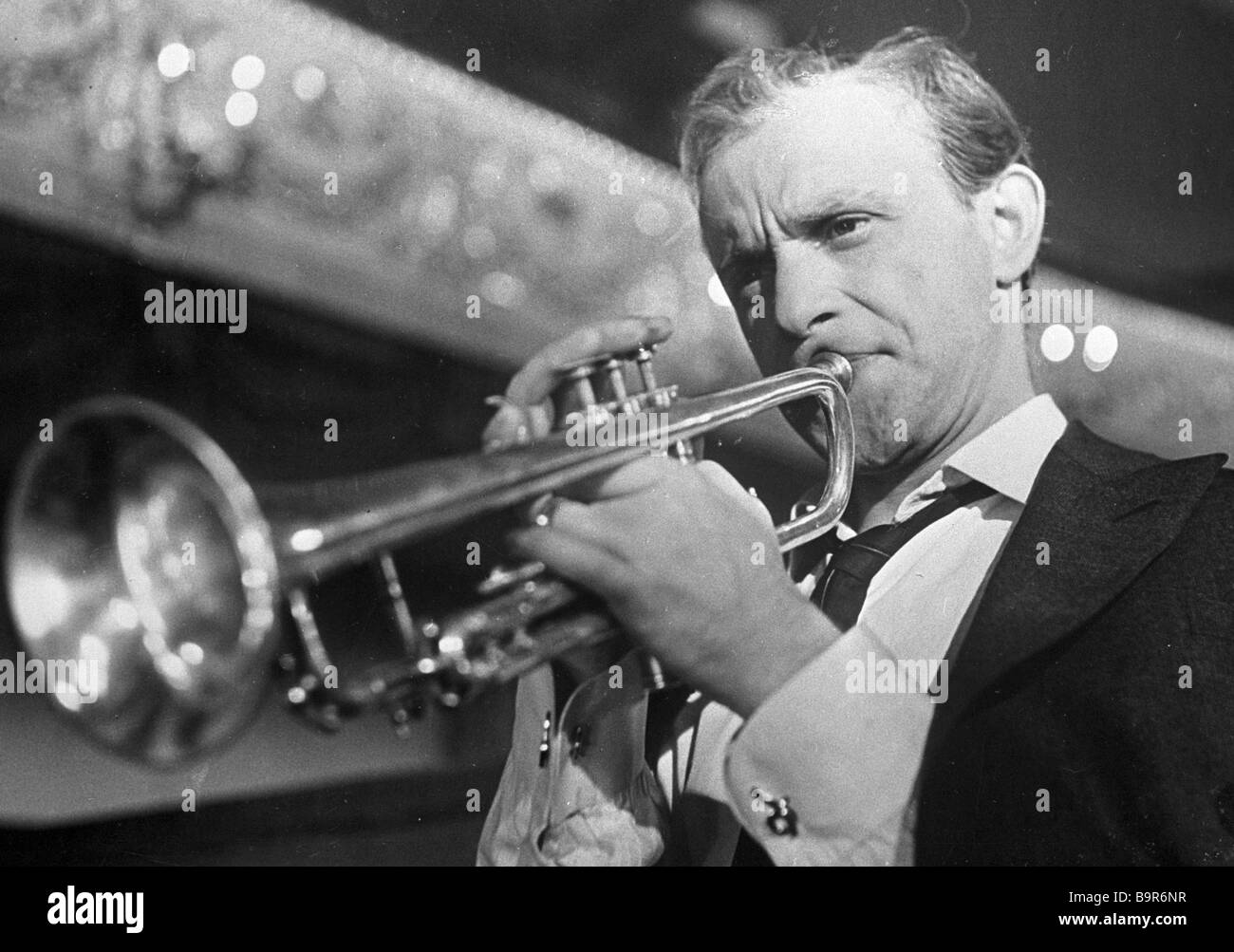 Actor Rolan Bykov as Pavel Kolpakov in the film The Girl and the Bugler ...