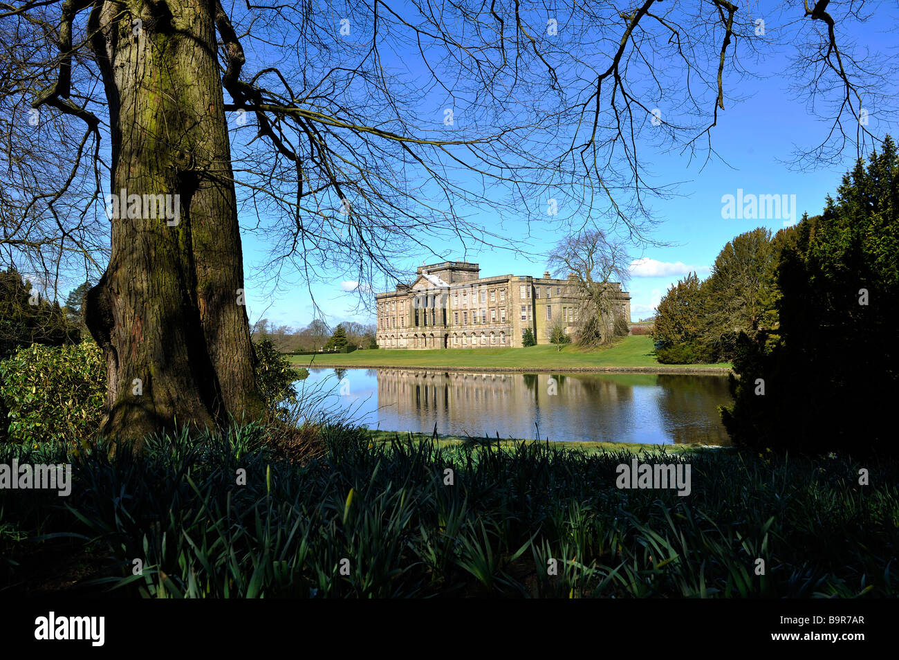Picture shows Lyme Hall and gardens which is in Lyme Park cheshire on ...