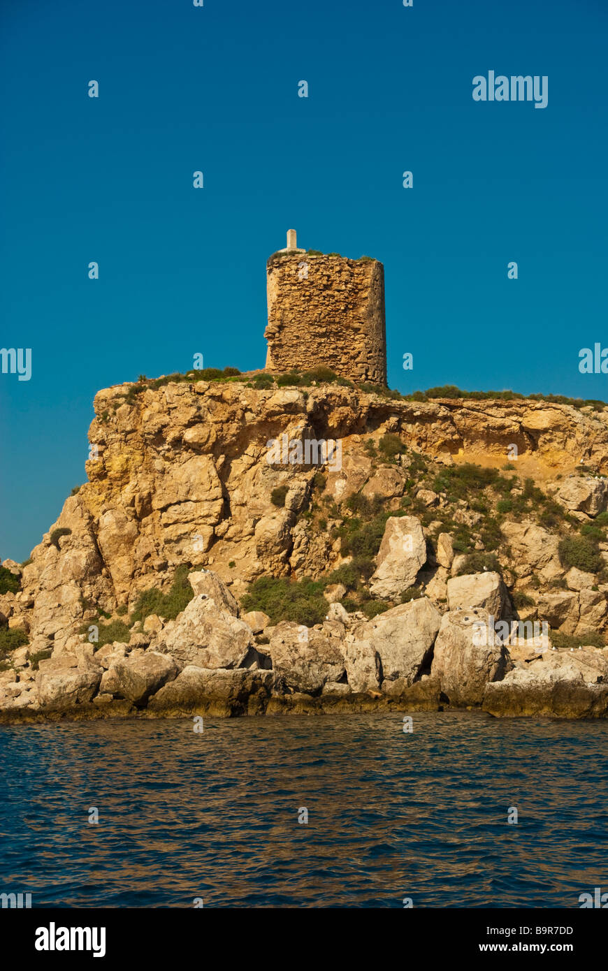 Tower near bay of Illetes Majorca Spain | Turm Ruine in der Bucht bei ...