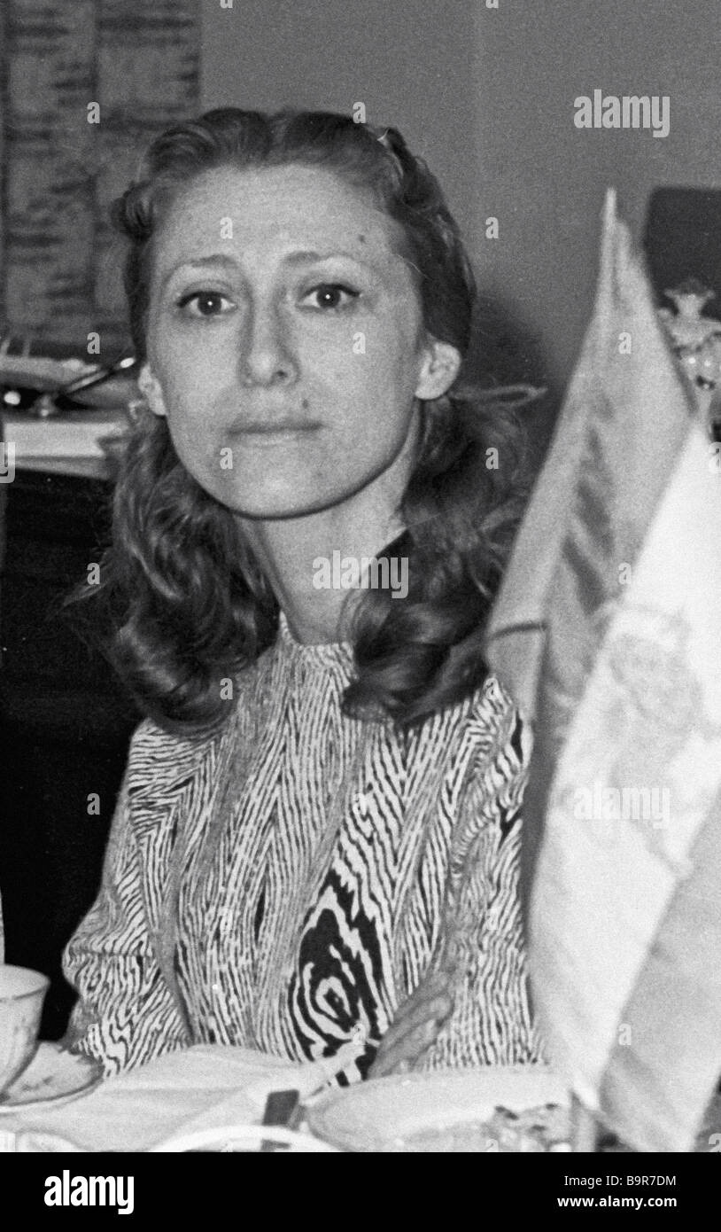 Ballet dancer Maya Plisetskaya at a reception of the Soviet women ...