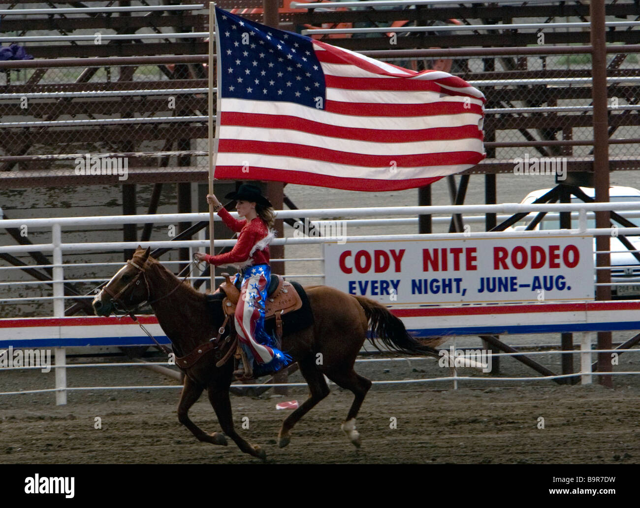 Cody Nite Rodeo Wyoming USA Stock Photo - Alamy