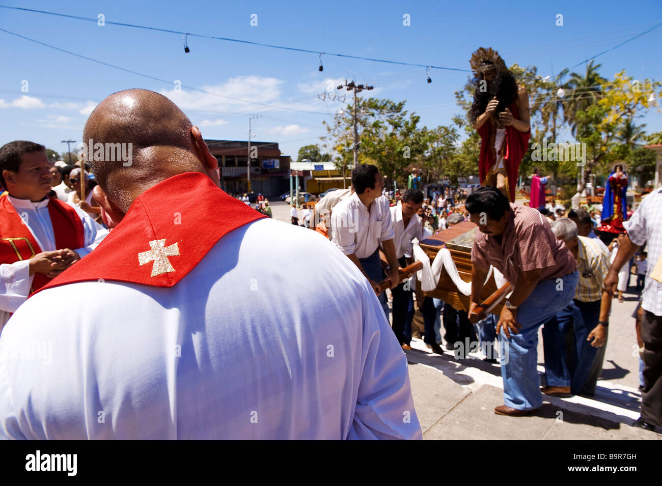 Costa Rica, Guanacaste Province, Liberia, celebration of the Holy Week ...