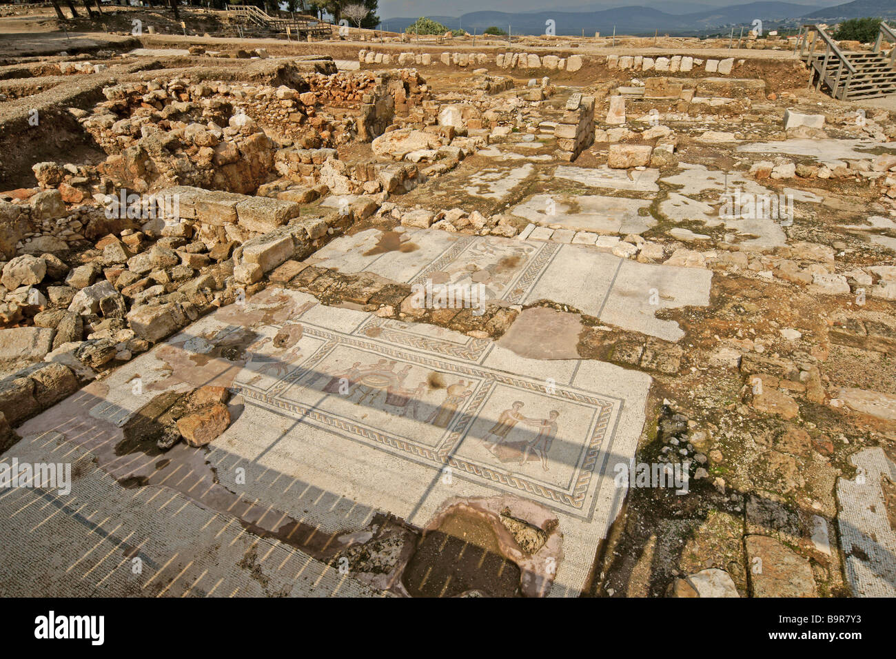Israel Galilee Zippori National Park A mishnaic period city with an ...