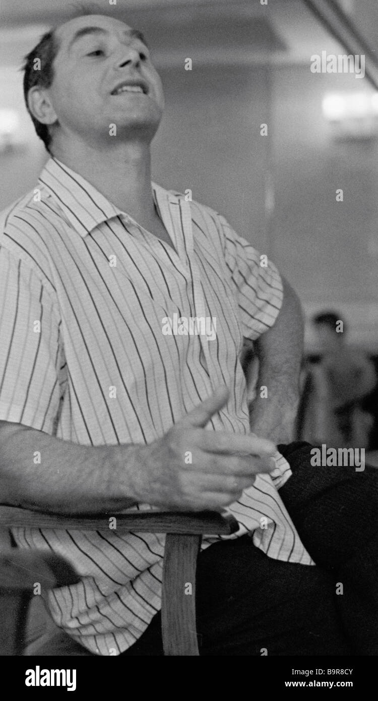 Igor Moiseyev choreographer of the State Dance Company in rehearsal ...