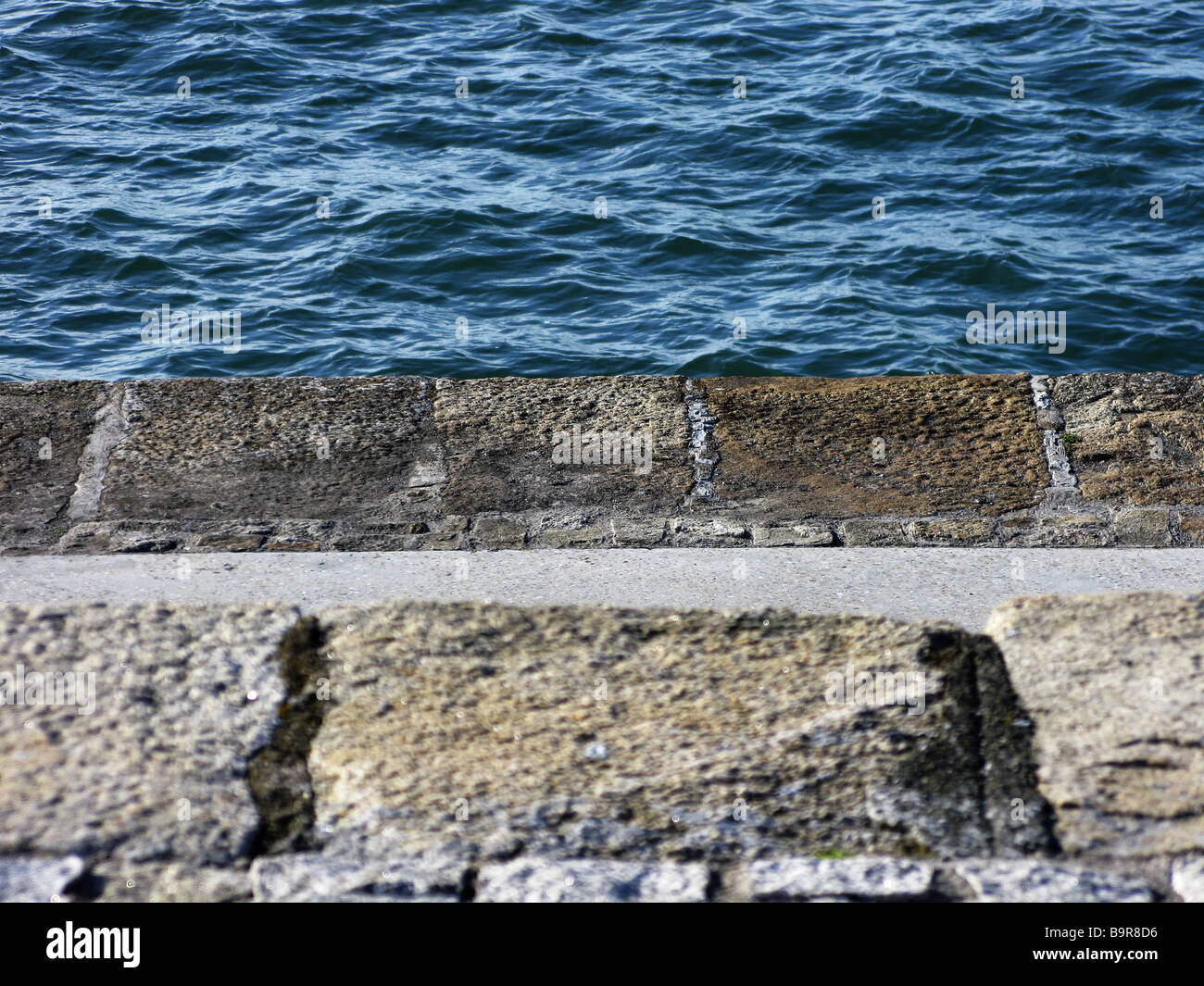 Stone wall jetty hi-res stock photography and images - Alamy
