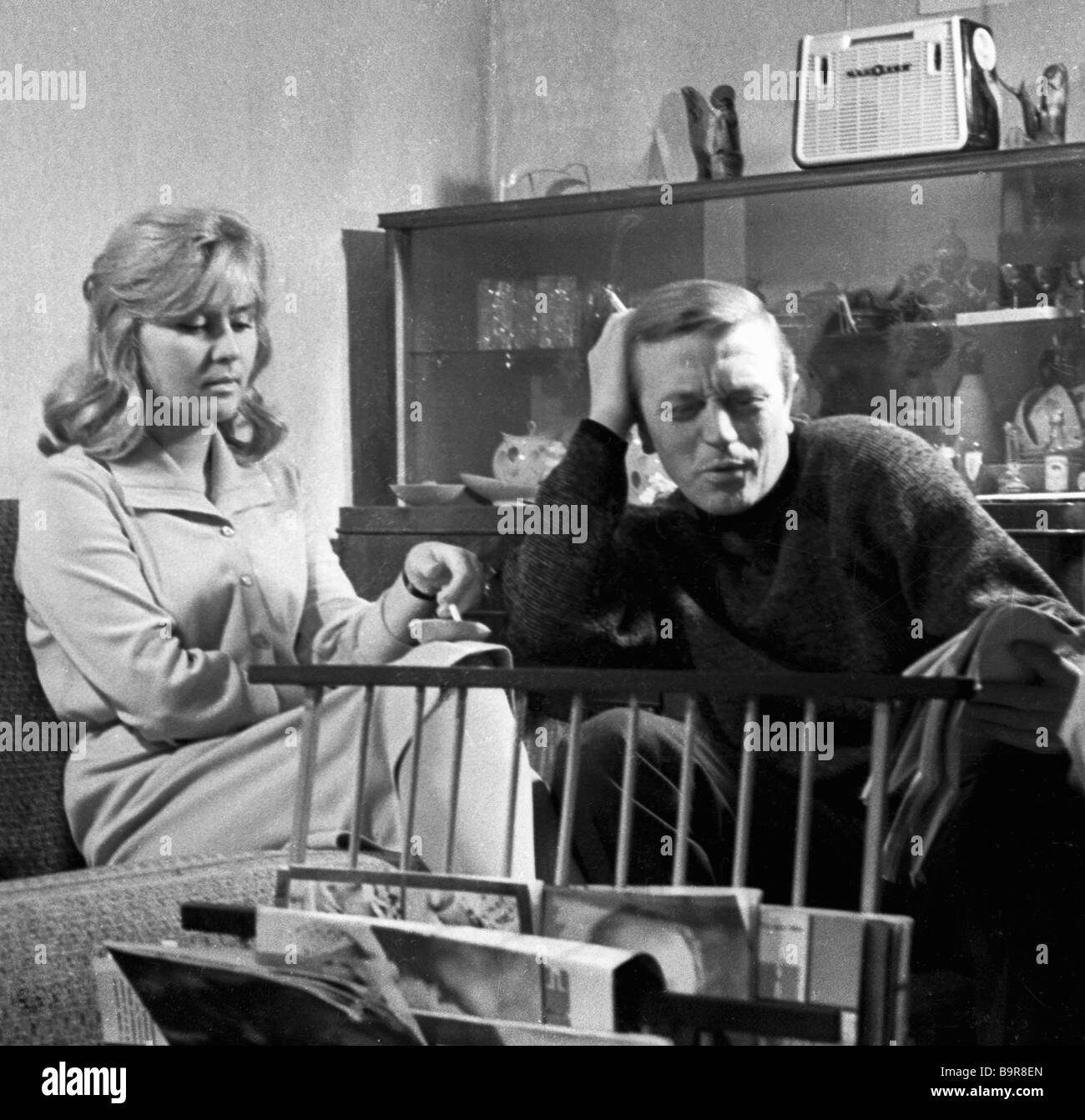 Actor Anatoly Romashin with his wife Galina Stock Photo - Alamy